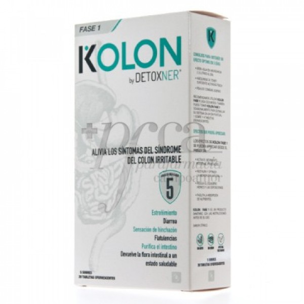 KOLON BY DETOXNER FASE 1 20 TABLETAS EFERVESCENTES + 5 SOBRES ...